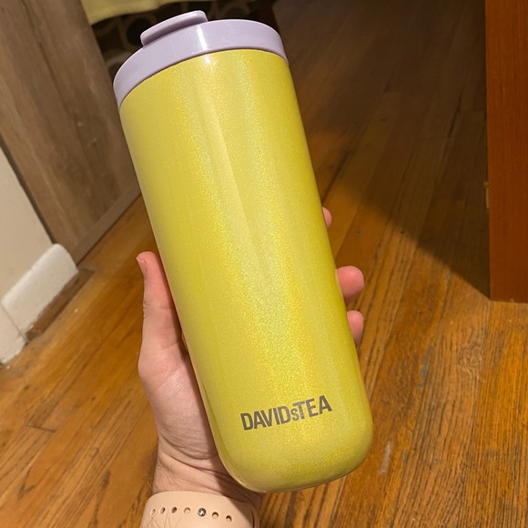 David's Tea | Kitchen | Davids Tea Favorite Tumbler Holographic Yellow ...